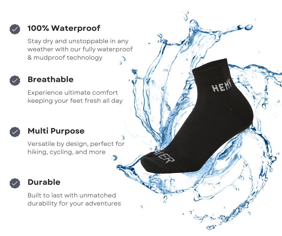 HEMY™ Ankle Waterproof Socks for Thrilling Adventures – Hemy