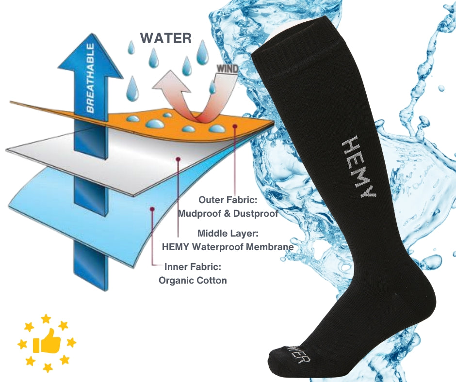 HEMY™ Knee-High Waterproof Socks - Breathable, Durable, Performance – Hemy